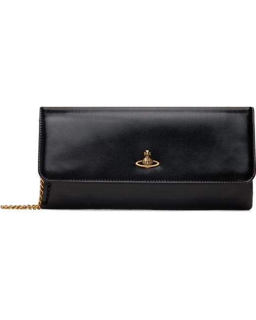 Vivienne Westwood Flap Clutch in Black | Lyst