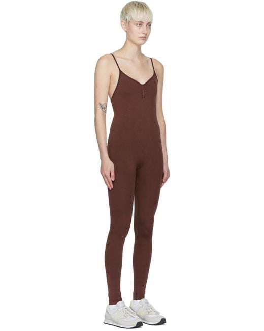 Prism Brown Balanced Jumpsuit in Black | Lyst UK