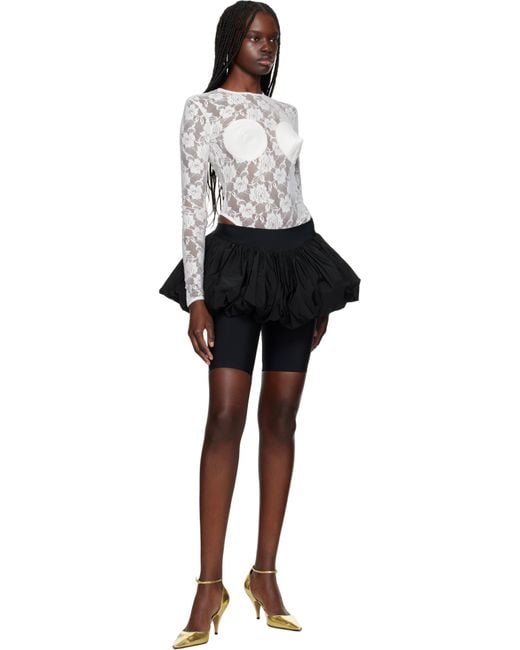 VAQUERA Bullet Bra Bodysuit in White | Lyst