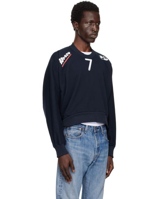 PROTOTYPES Shrunken Sweatshirt in Blue for Men | Lyst