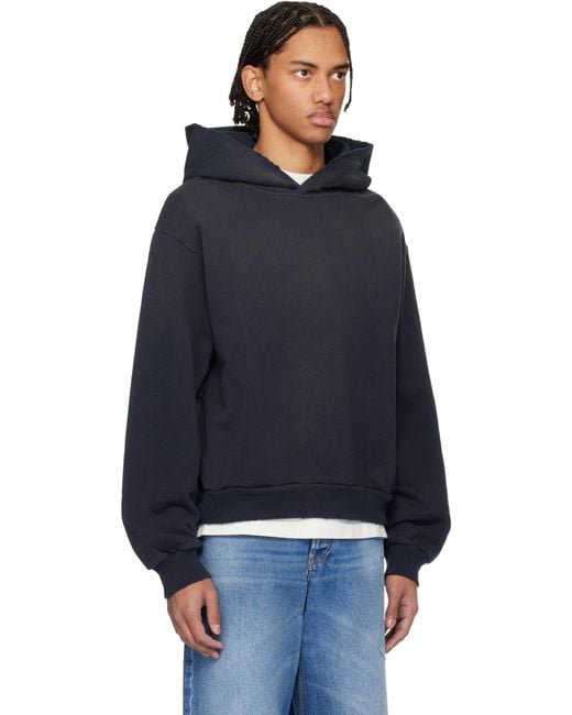 Acne Studios Logo Hoodie in Blue for Men | Lyst UK