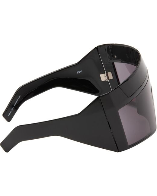 Rick Owens Suicide Edition Rev Shiny Sunglasses in Grey for Men | Lyst UK