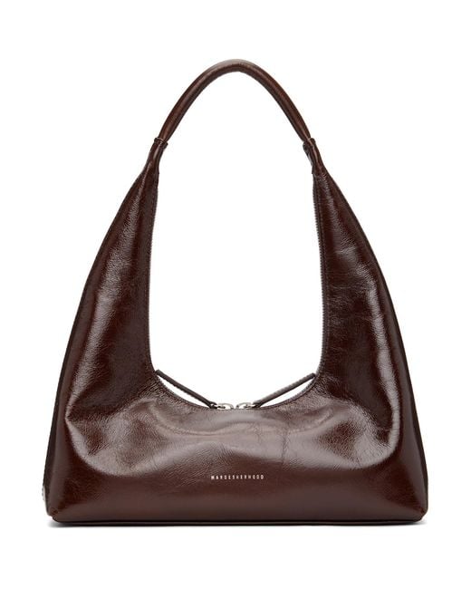Marge Sherwood Burgundy Shoulder Bag in Brown | Lyst