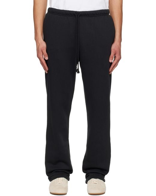 Skims Fleece Lounge Classic Straight-Leg Sweatpants in Black for Men ...