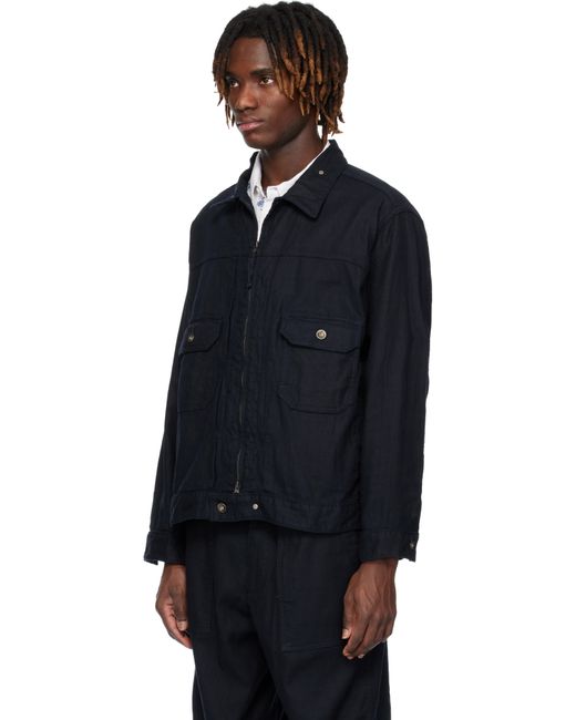 Engineered Garments Trucker Jacket in Blue for Men | Lyst UK