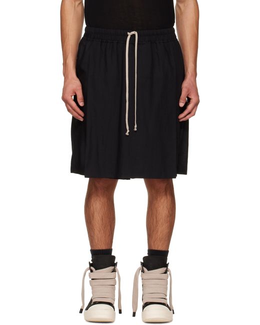 Rick Owens Temple Kilt Shorts in Black for Men | Lyst UK