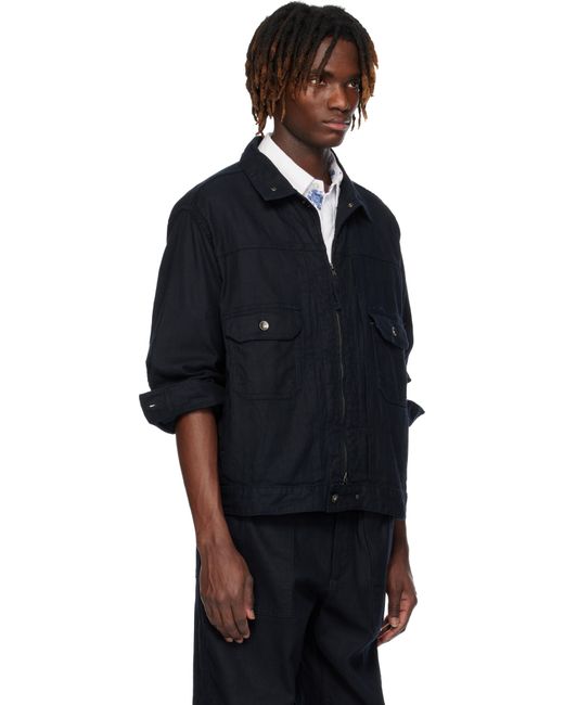 Engineered Garments Trucker Jacket in Blue for Men | Lyst UK