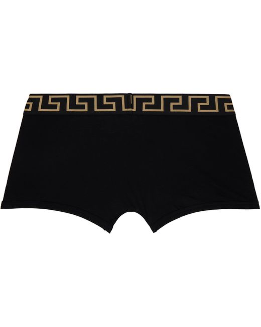 Versace Two-Pack Greca Border Boxer Briefs in Black for Men | Lyst