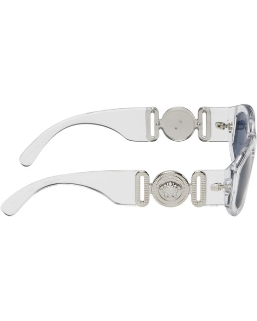 Versace Transparent Medusa Biggie Sunglasses in Black for Men | Lyst