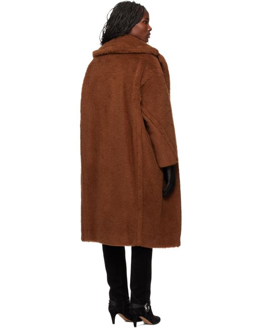 Max Mara Tan Tedgirl Coat in Black | Lyst