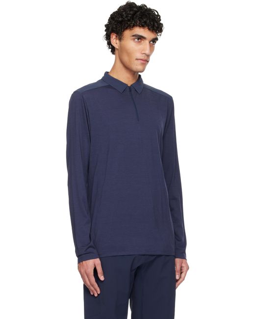 Veilance Frame Ls Polo in Blue for Men | Lyst UK