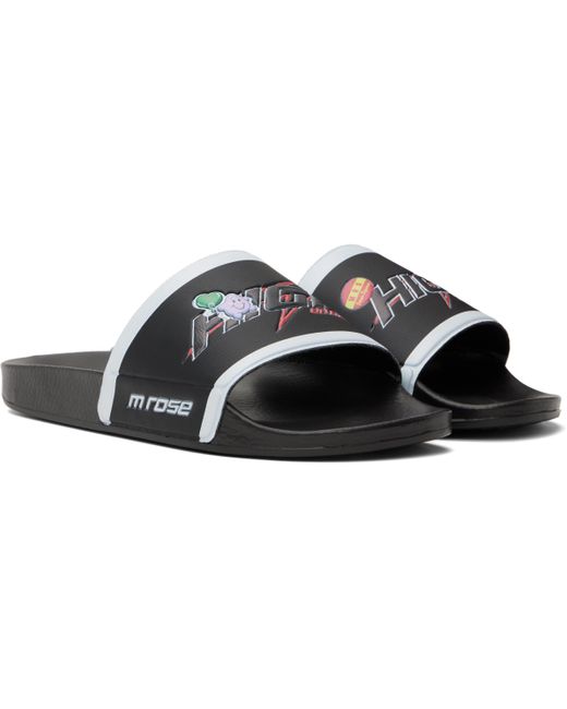 Martine Rose 'High On Hope' Pool Slides in Black for Men | Lyst