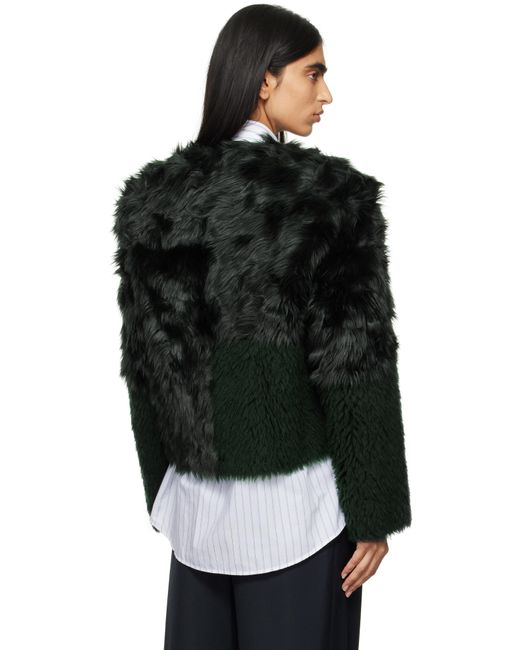 Stand Studio Halle Faux-fur Jacket in Black | Lyst
