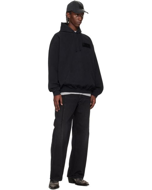 Vetements Taped Logo Hoodie in Black for Men | Lyst UK