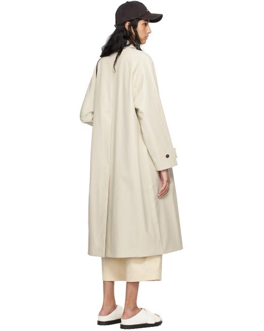 Studio Nicholson Holin Trench Coat in Natural | Lyst