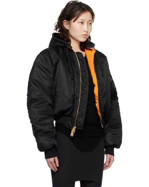 Vetements Alpha Industries Edition Fitted Reversible Bomber Jacket in ...