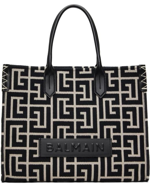 Balmain Off- B-army 42 Monogram Tote in Black | Lyst UK