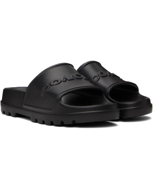 COACH Jesse Pool Slides in Black for Men | Lyst UK