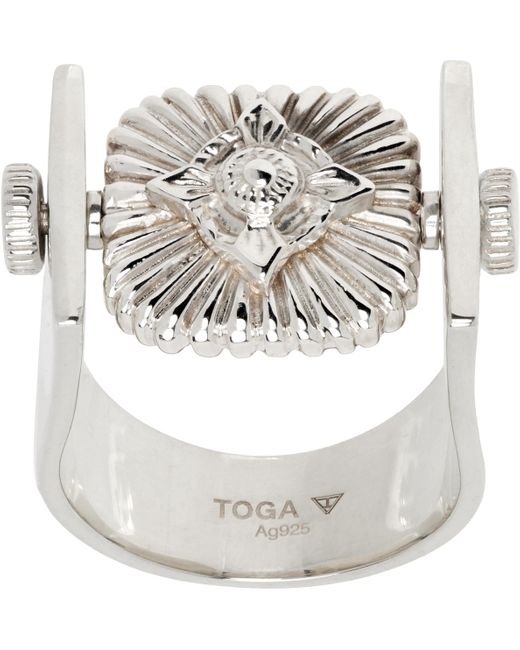 Toga Virilis Motif Ring in Metallic for Men | Lyst