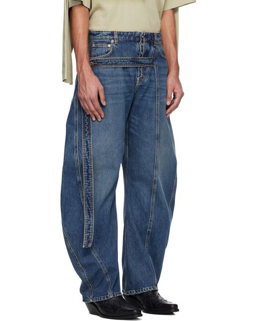 Jean Paul Gaultier 'the Denim Strap' Jeans in Blue for Men | Lyst UK
