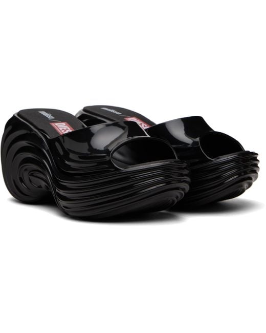 DIESEL Melissa Edition Quantum Platform Heeled Sandals in Black | Lyst