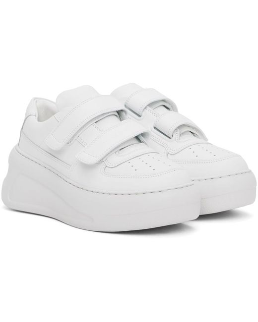 Acne Studios Velcro Strap Platform Sneakers in Black | Lyst