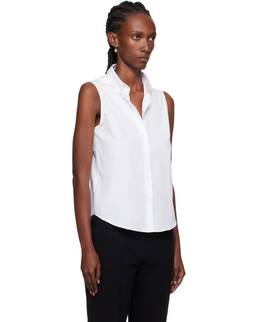 Flore Flore Casta Sleeveless Shirt in White | Lyst UK