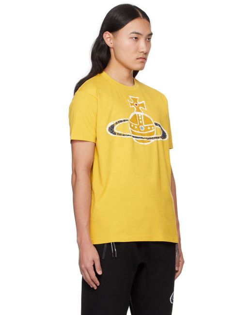 Vivienne Westwood Yellow Time Machine T-shirt in Orange for Men | Lyst