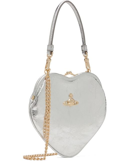 Vivienne Westwood Belle Heart Frame Bag in White | Lyst