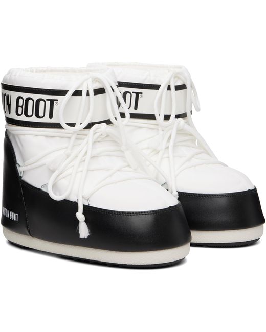 Moon Boot Icon Low Nylon Boots in White for Men | Lyst UK