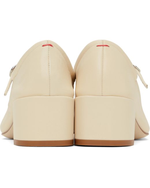 Aeyde Off- Aline Leather Mary-Jane Heels in Black | Lyst