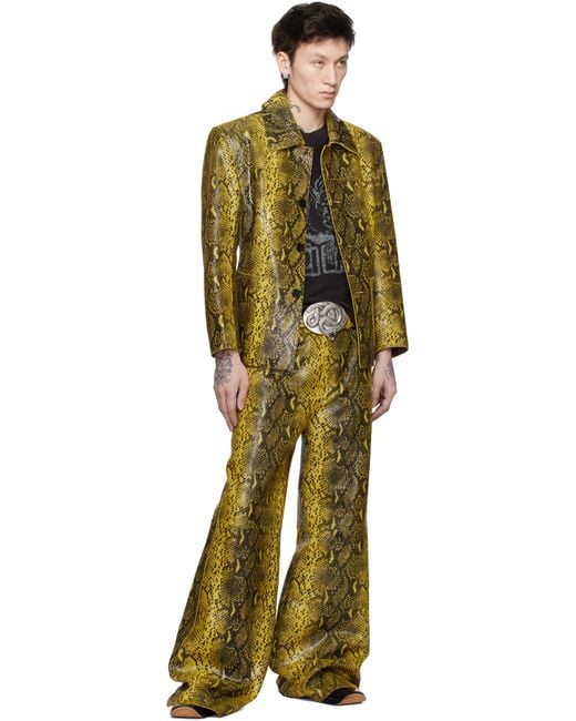 Lu'u Dan 'Year Of The Snake' Creep Leather Jacket for Men | Lyst