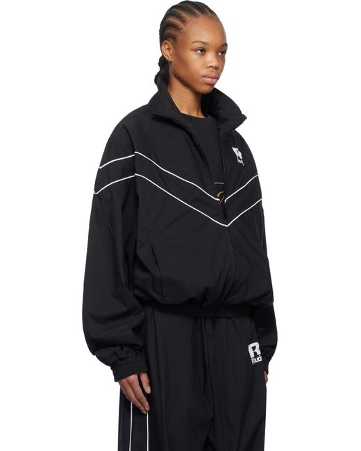 Rhude Piping Raglan Track Jacket in Black | Lyst