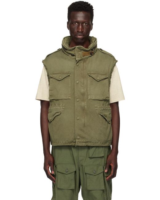 Visvim Bickle Vest in Green for Men | Lyst