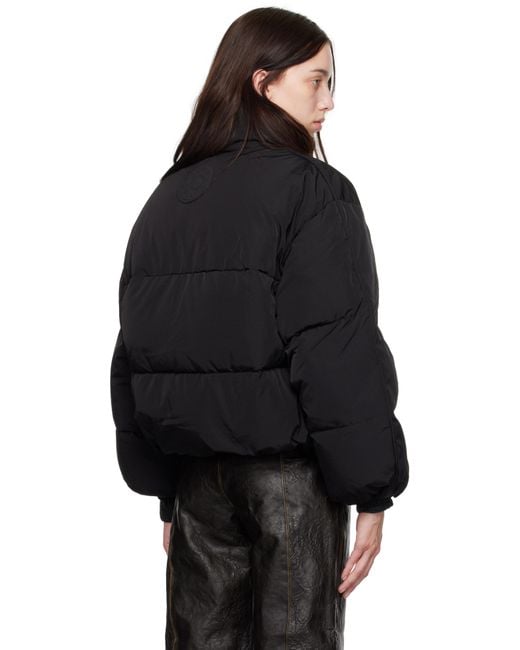 Acne Studios Puffer Down Jacket in Black | Lyst