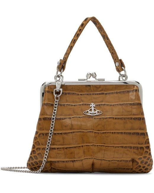Vivienne Westwood Tan Granny Frame Bag in Brown | Lyst