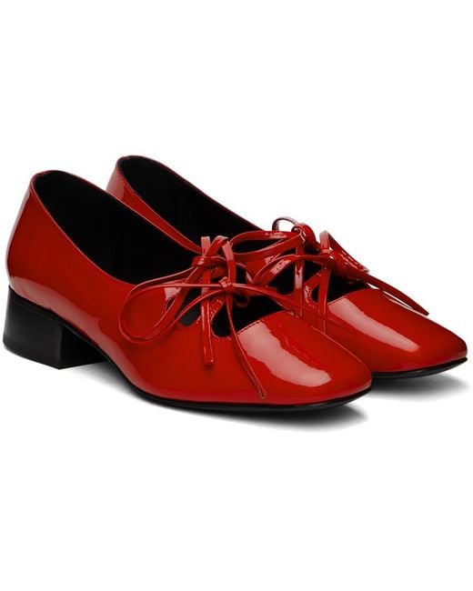 Nicole Saldaña Isabel Ballerina Flats in Red | Lyst