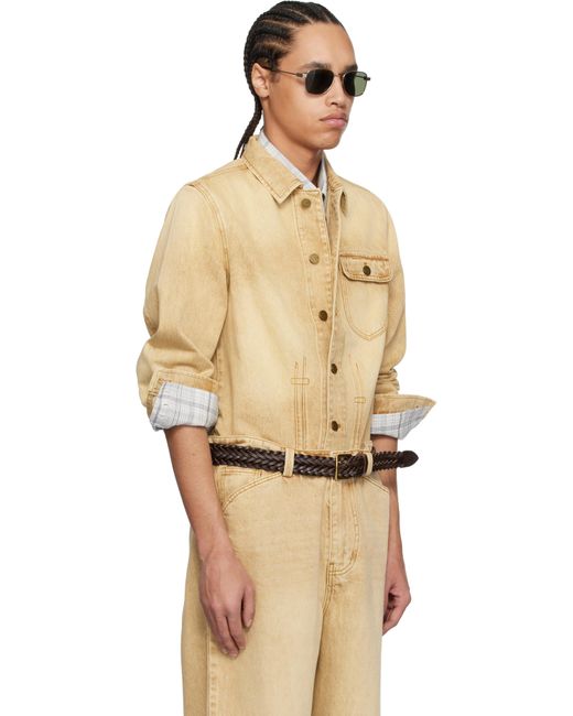 Carter Young David Denim Jacket in Natural for Men | Lyst