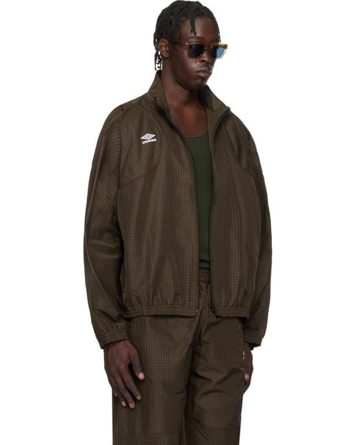 Umbro Mini Check Track Jacket in Black for Men | Lyst Umbro Mini Check Track Jacket in Black for Men | Lyst