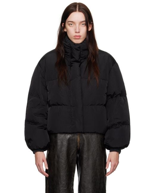 Acne Studios Puffer Down Jacket in Black | Lyst