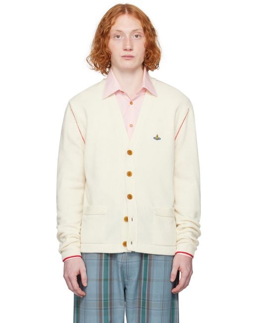 Vivienne Westwood Off- Alex Cardigan in Natural for Men | Lyst