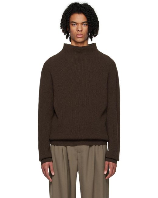 The Row Brown Daniel Turtleneck in Black for Men | Lyst