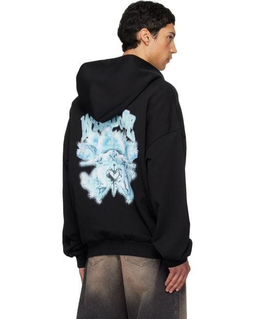 we11done Angel Rock Zip-Up Hoodie in Black for Men | Lyst UK