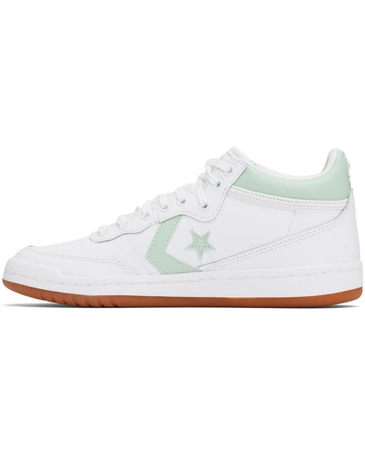 Converse Leather Mid-Top Sneakers in Black for Men | Lyst