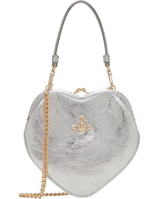 Vivienne Westwood Belle Heart Frame Bag in White | Lyst