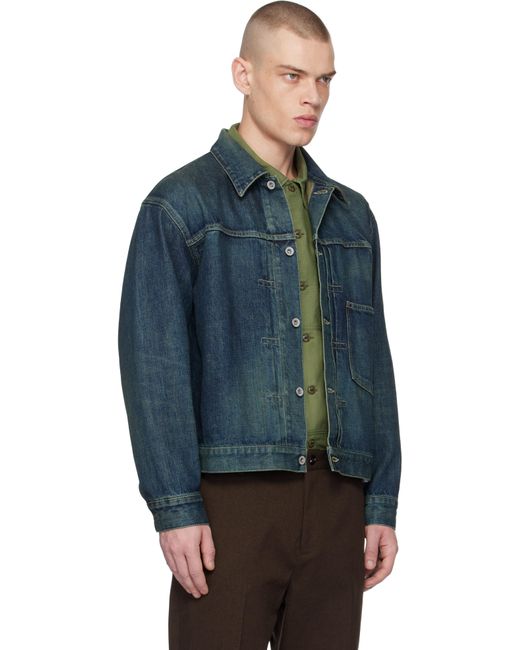 Neighborhood Type-1 Washed Denim Jacket in Blue for Men | Lyst