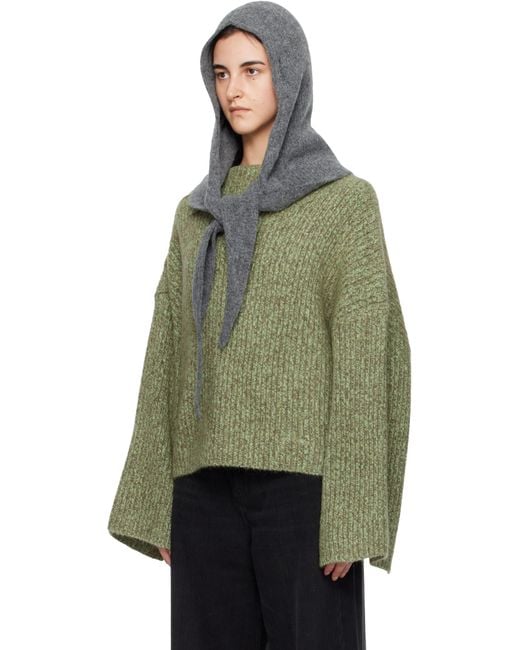 Ganni Soft Wool Balaclava in Grey | Lyst UK