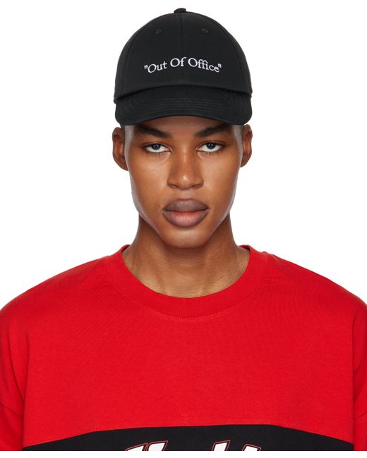 Off-White c/o Virgil Abloh Off- 'Out Of Office' Cap in Red for Men | Lyst