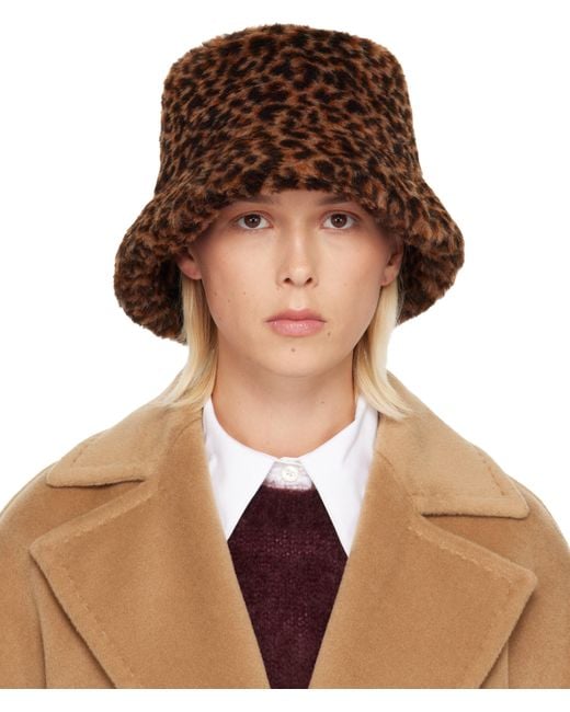 Max Mara Figura Hat in Brown | Lyst UK