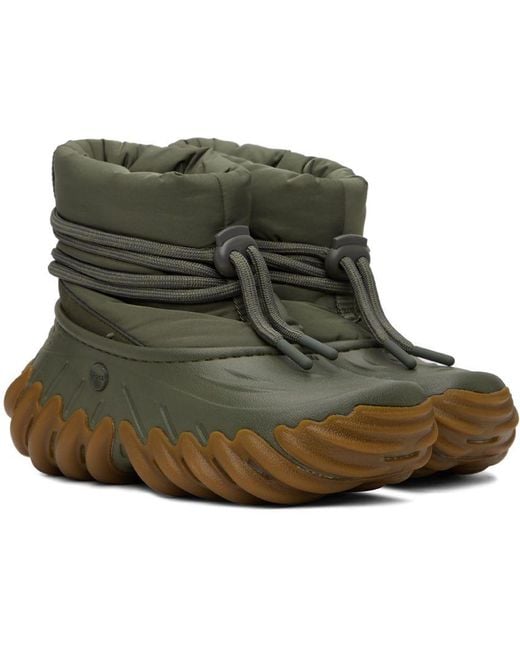 Crocs™ Echo Boots in Green | Lyst